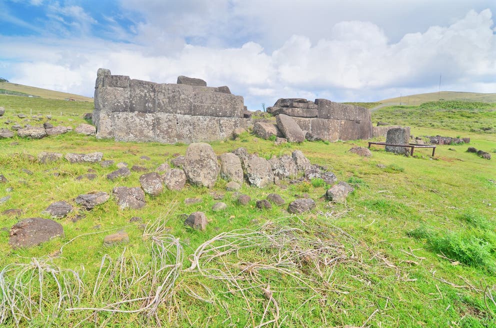 Ahu Vinapu Archaeological Site on Rapa Nui (Easter Island) in Polynesia ...