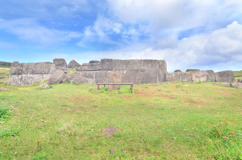 Ahu Vinapu Archaeological Site on Rapa Nui (Easter Island) in Polynesia ...
