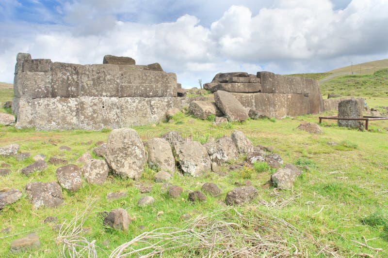Ahu Vinapu Archaeological Site on Rapa Nui (Easter Island) in Polynesia ...