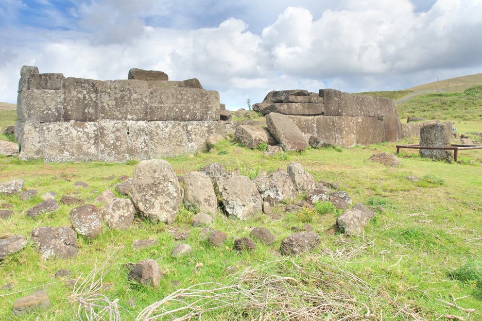 Ahu Vinapu Archaeological Site on Rapa Nui (Easter Island) in Polynesia ...