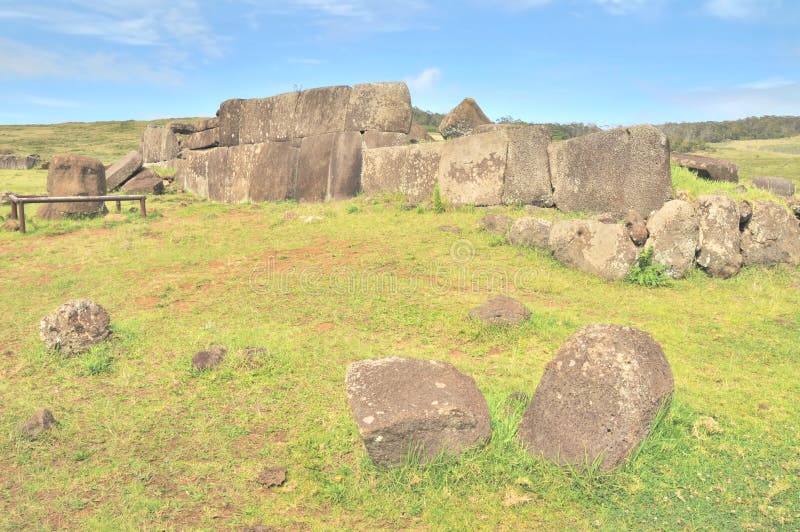 Ahu Vinapu Archaeological Site on Rapa Nui (Easter Island) in Polynesia ...