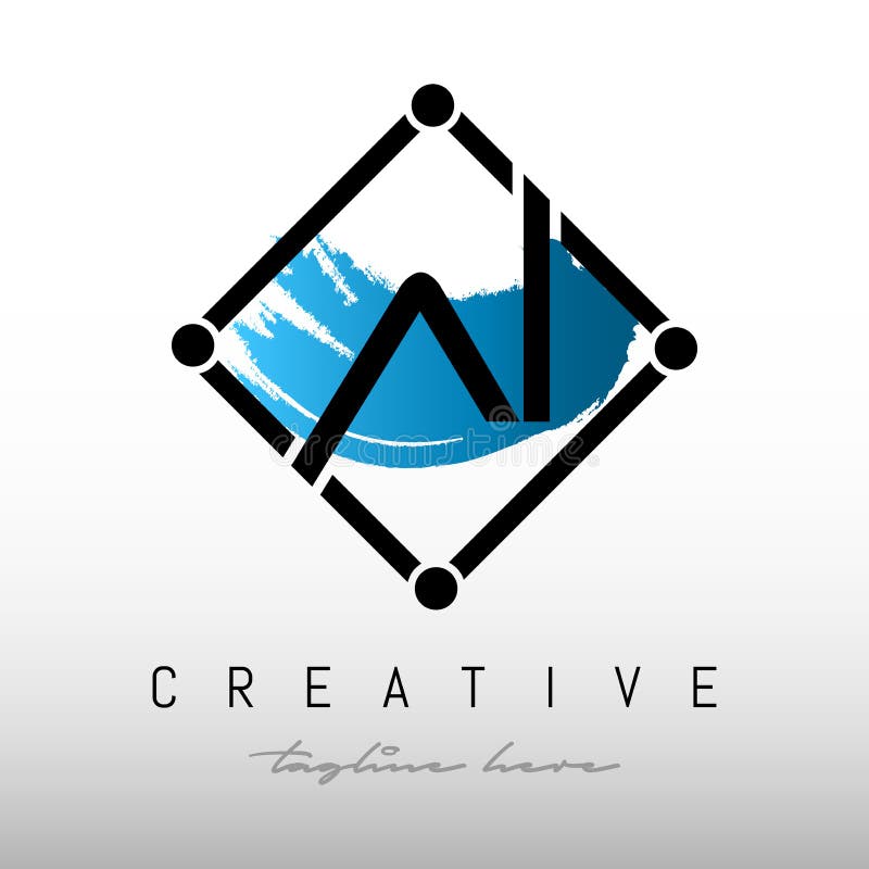 AI Square Framed Letter Logo Design . Stock Vector - Illustration of ...