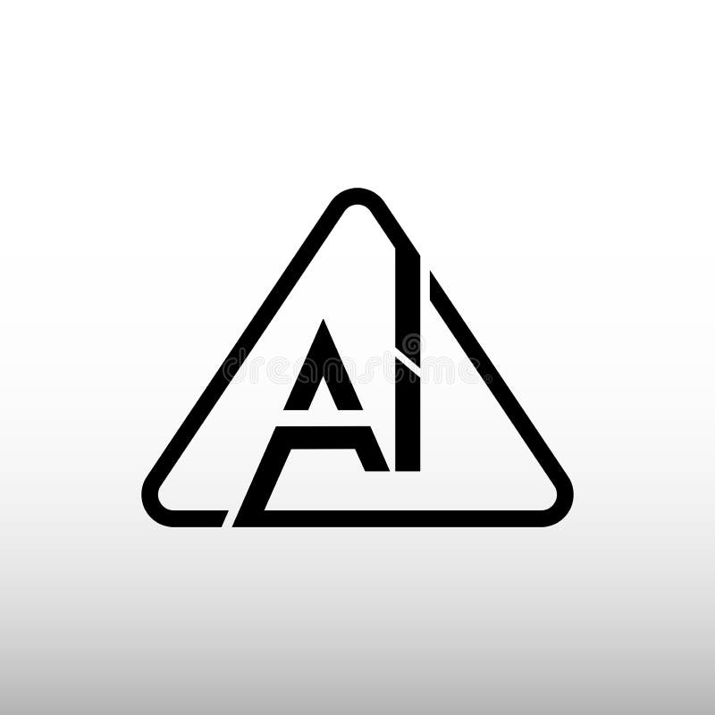 AI Triangle Creative Modern Business Typography Vector Template . Stock ...