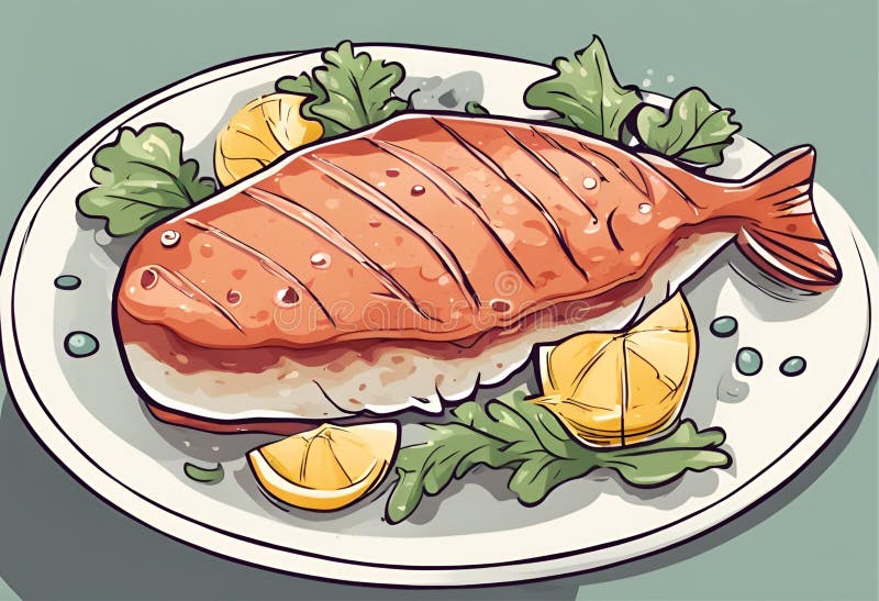 Delicious Salmon Steak, Satisfyingly Flavorful, a Culinary Delight To ...