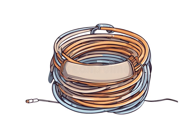 Pile of Old Electrical Wire.Cartoon Abstract Art.AI Generated Stock ...
