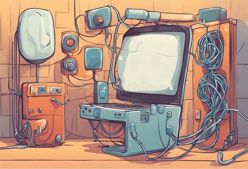 Specialized Tools for Specific Repairs.Cartoon Abstract Art.AI ...