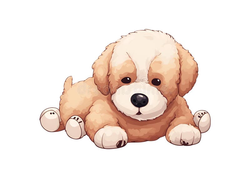 Cute Little Dog Doll for Everyone Who Adores it.Cartoon Abstract Art.AI ...