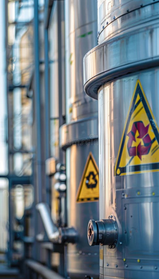 Industrial Safety: Warning Labels and Symbols on Ethanol Storage Tanks ...