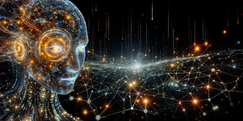 AI, the Advanced Intelligent System. Stock Illustration - Illustration ...