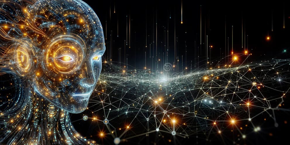 AI, the Advanced Intelligent System. Stock Illustration - Illustration ...