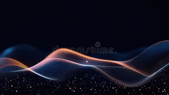 AI Algorithm Pattern Displays Data Flow. Highlighted Outlier Shows Unusual Data Point. Visual ...