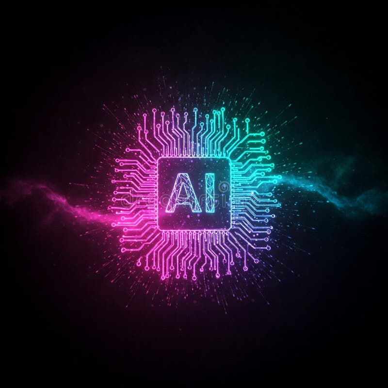 AI Algorithm Symbol - AI stock illustration. Illustration of ...