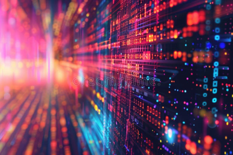 AI Algorithms Abstract Background with Neural Networks, Circuits, and ...