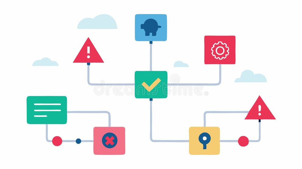 AI Algorithms Visualize a Flowchart of AI Algorithms Processing ...