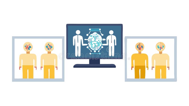 AI Analysis of Human Data, Digital Healthcare, Vector Design Generative ...