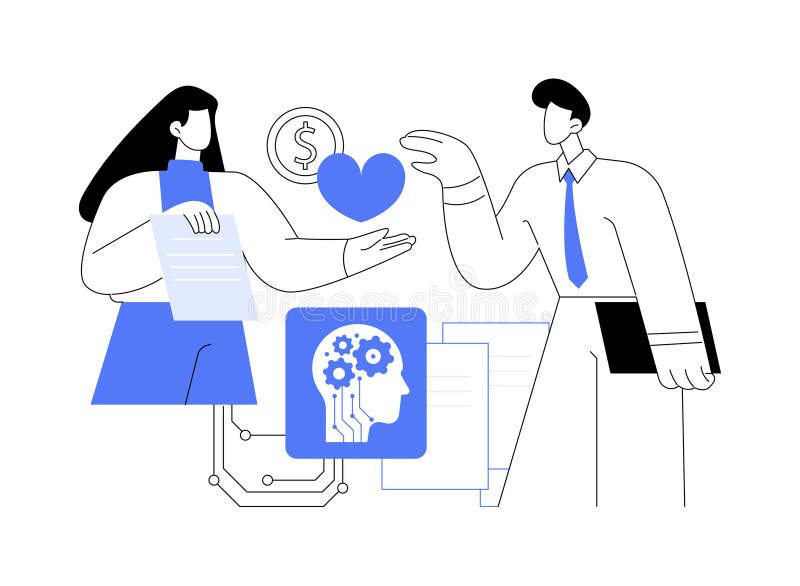 AI-Analyzed Impact Reporting Abstract Concept Vector Illustration ...