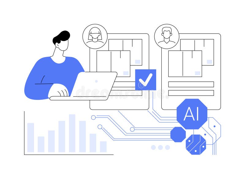AI-Analyzed Supplier Performance Abstract Concept Vector Illustration ...