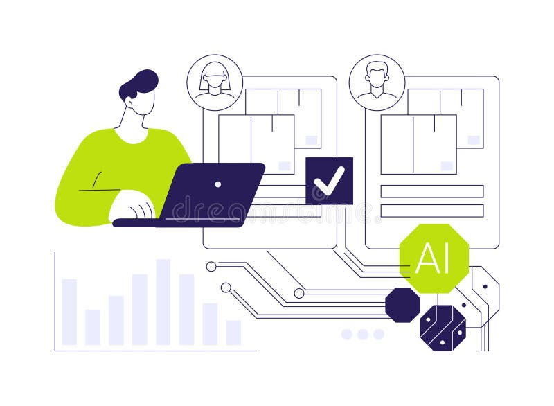 AI-Analyzed Supplier Performance Abstract Concept Vector Illustration ...