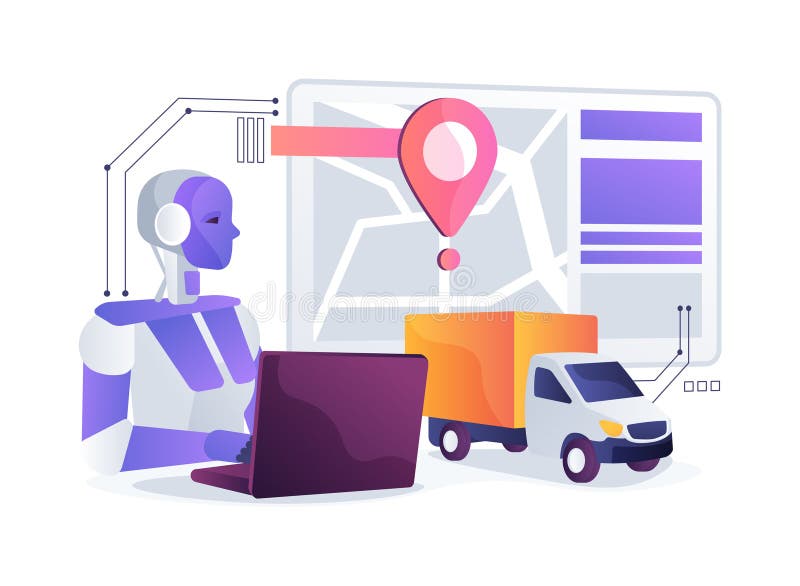 AI-Analyzed Traffic Management Abstract Concept Vector Illustration ...