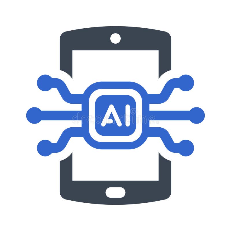 Ai application icon stock vector. Illustration of mobile - 352423556