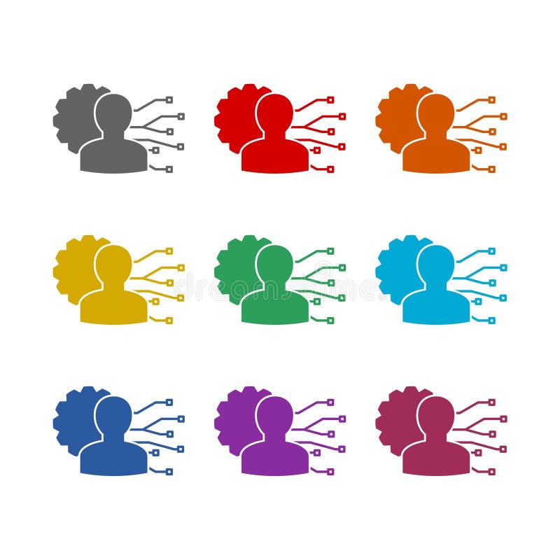 Artificial Intelligence Icon Logo Isolated on White Background Stock ...