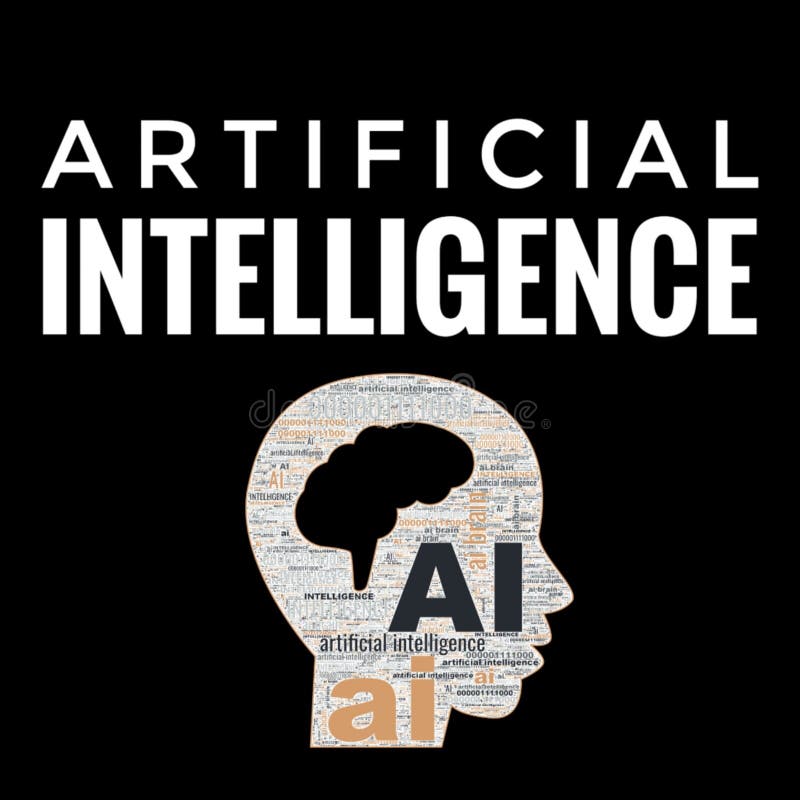 AI Artificial Intelligence Brain Illustration Technology Quantum Computing Stock Illustration ...