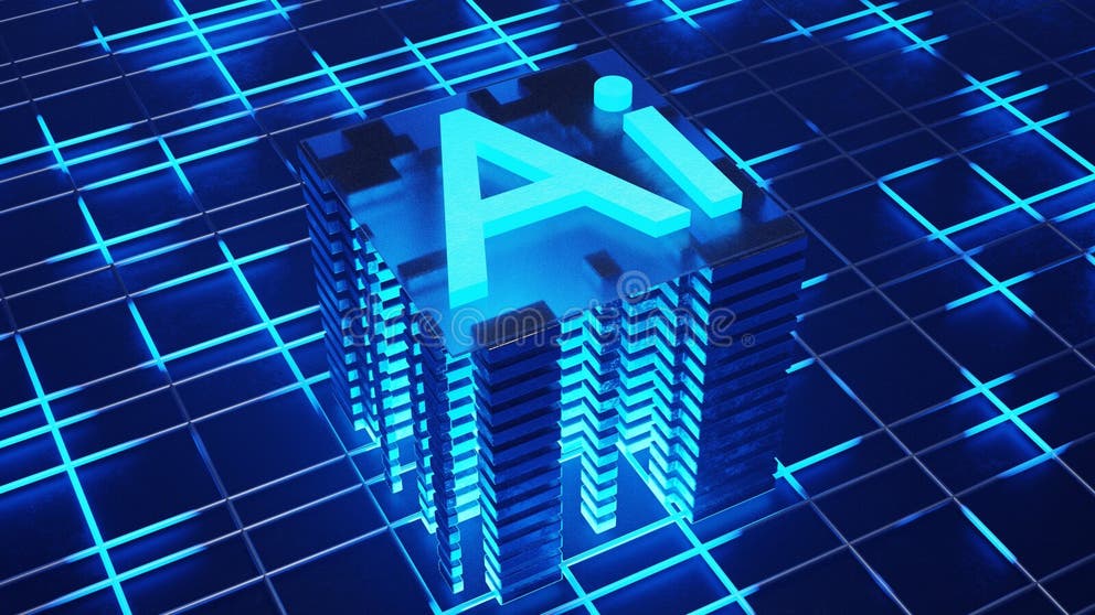 Ai. Artificial Intelligence. Central Processing Unit, Quantum Computer ...