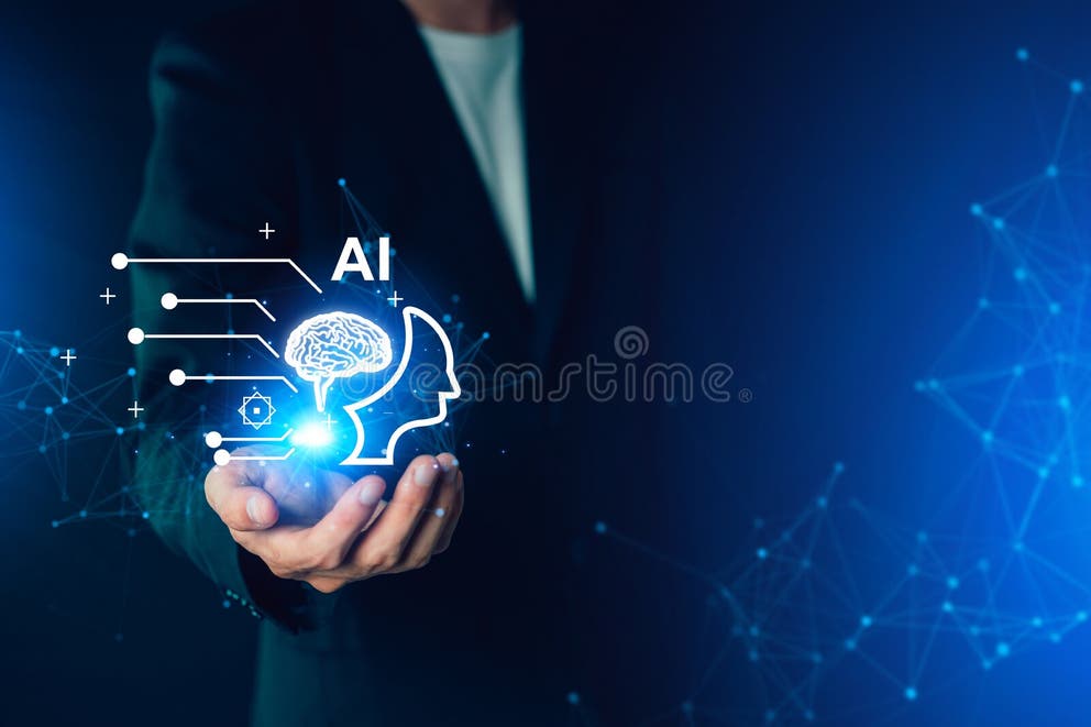 AI (Artificial Intelligence), Chatbot Growing Concept. Stock Image ...