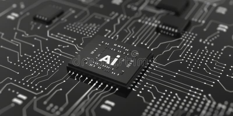 AI, Artificial Intelligence Concept, 3d Rendering, Conceptual Image ...