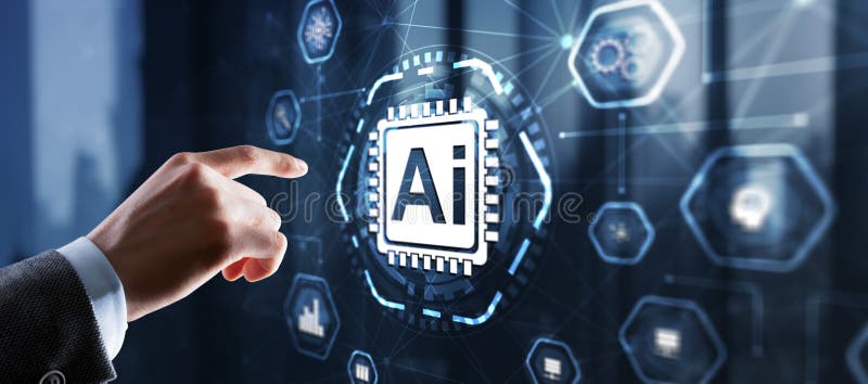 AI Artificial Intelligence Concept. Technology Learning Stock Image ...