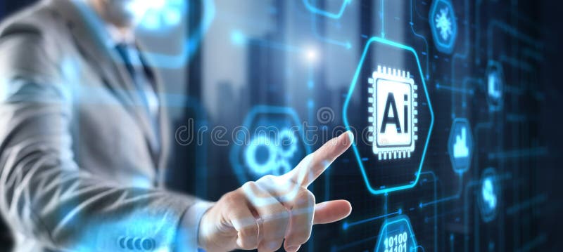 AI Artificial Intelligence Concept. Technology Learning Stock Image ...