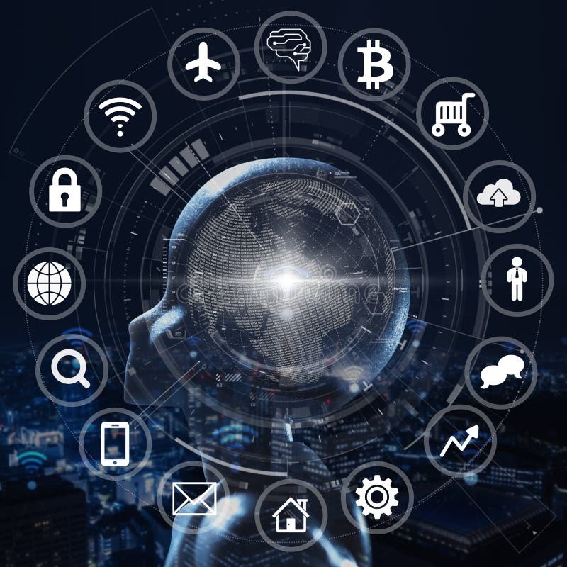 AI, Artificial Intelligence Conceptual of Next Generation Techno Stock ...