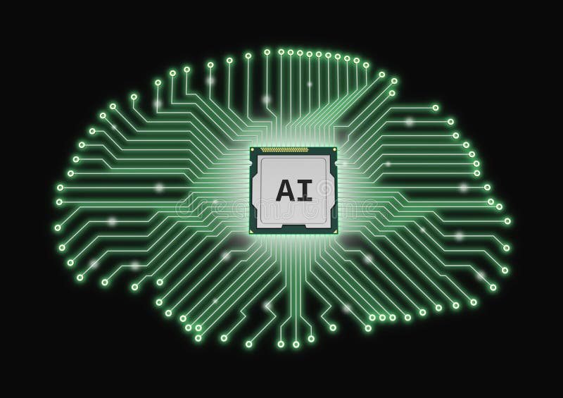 AI Artificial Intelligence CPU Brain Printed Circuit Board ... AI Artificial Intelligence CPU Brain Printed Circuit Board ...