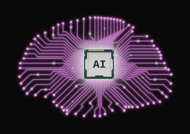 AI Artificial Intelligence CPU Brain Printed Circuit Board ... AI Artificial Intelligence CPU Brain Printed Circuit Board ...