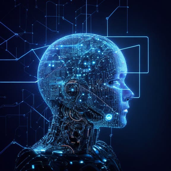 Ai Artificial Intelligence and Data Science, Technology, Machine Learning, 3d Rendering Digital ...