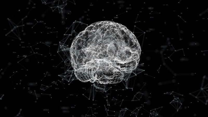 AI Artificial Intelligence Digital Brain Bid Data Deep Learning Computer Machine - Render Stock ...