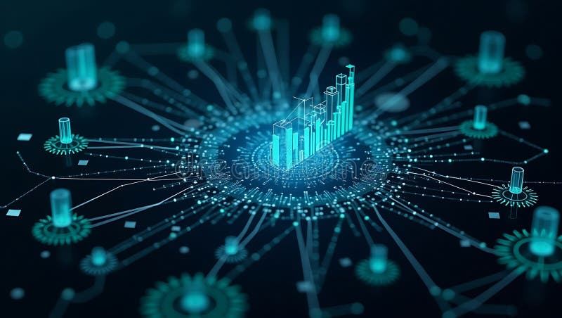 AI-driven Smart Manufacturing Systems Data Base Stock Illustration ...