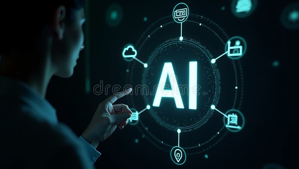 AI Artificial Intelligence Machine Learning Brain Big Data Automation Industrial Tech Virtual ...
