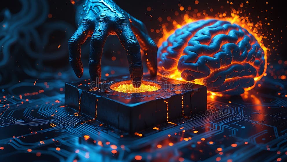 AI Artificial Intelligence Machine Learning Brain Big Data Automation Technology Business ...