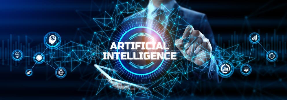 AI Artificial Intelligence Neural Network Machine Learning Technology Concept Stock Photo ...