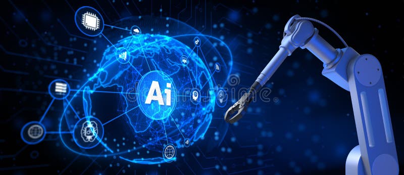 AI Artificial Intelligence Smart Industry 4.0 Stock Illustration ...