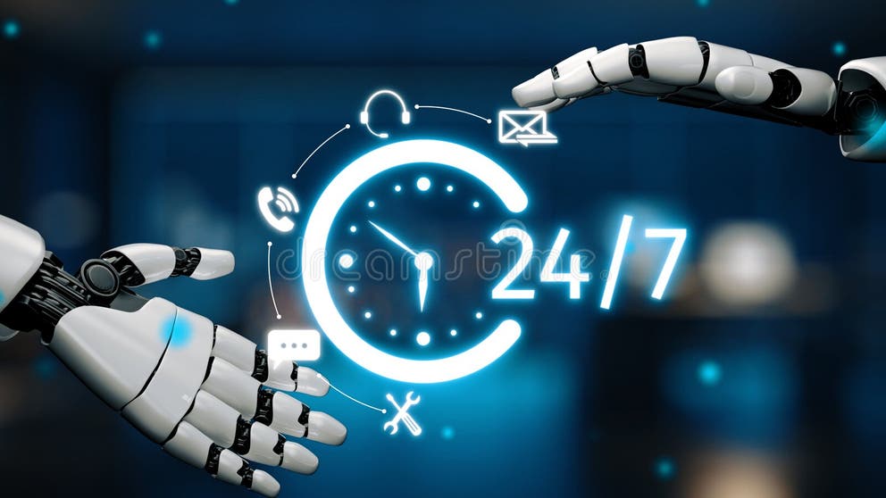 AI Virtual Assistants Supporting 24-Hour Customer Service Epoch Stock ...