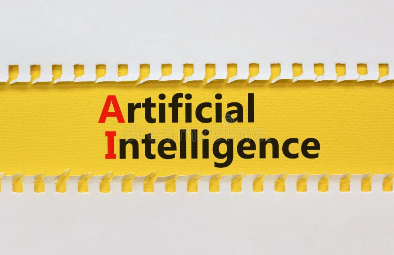 AI Artificial Intelligence Symbol. Concept Words AI Artificial ...