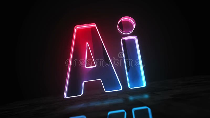 Artificial Intelligence AI Symbol Loop Digital Concept Stock Video ...