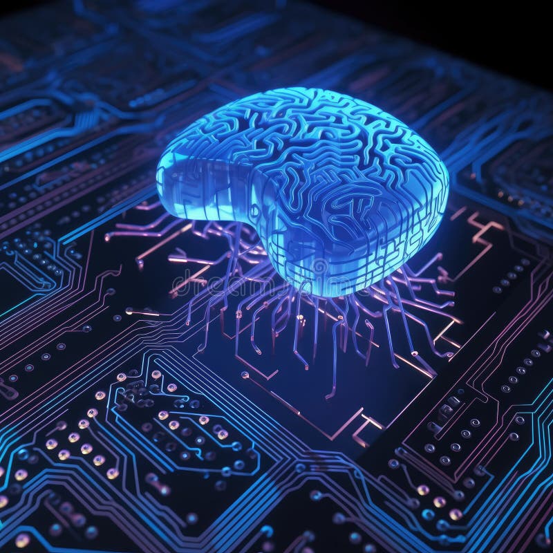 AI Artificial Intelligence Three Dimensional Electronic Intelligent ...