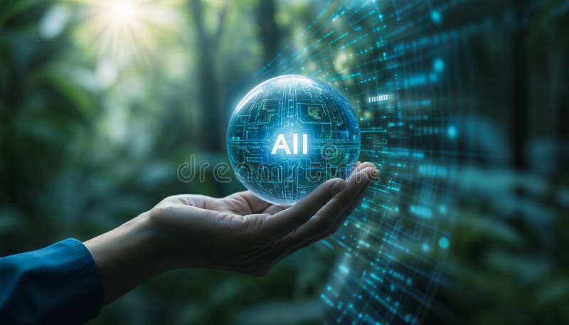 Ai Artificial Intelligence Virtual Global Internet Connection Network ...