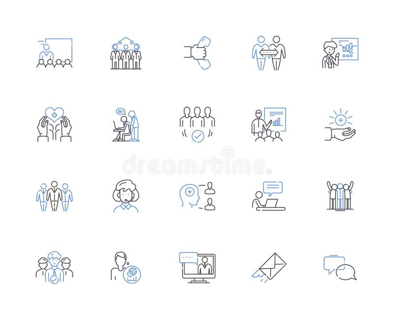 AI Assistance Outline Icons Collection. Artificial, Intelligence ...