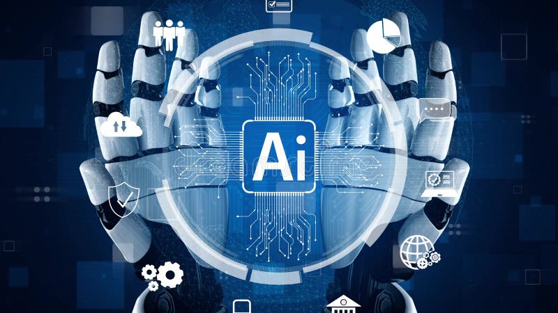 AI Brain Processing Data with Generative Artificial Intelligence ...