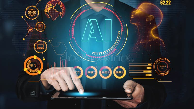 AI Brain Processing Data with Generative Artificial Intelligence ...