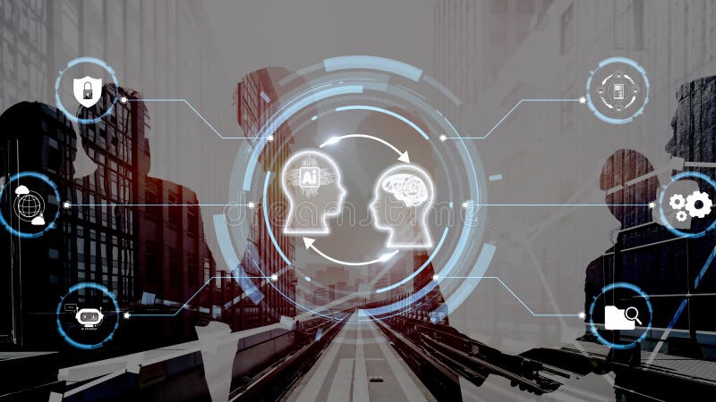 AI Brain Processing Data with Generative Artificial Intelligence Concept Muxer Stock Footage ...